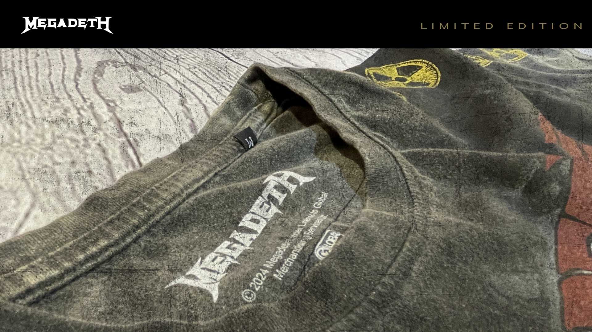 Exclusive Megadeth Apparel: Unique Dyed T-Shirts, Hoodies, and More